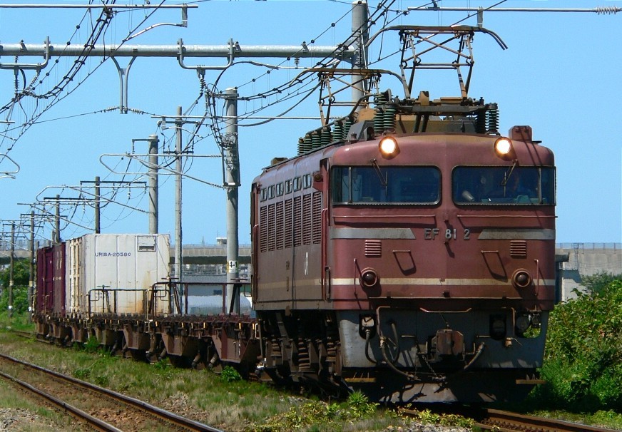 EF81 2[富山] 信越本線貨物列車: 浪漫特快